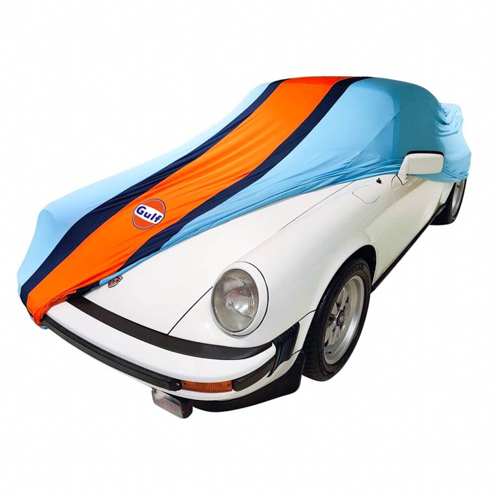 Custom Indoor Car Cover PORSCHE 911 964 Gulf Racing Design Show Cover ...