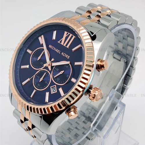Michael Kors MK8412 Lexington Mode Acier Inoxydable Analogique Montre ...