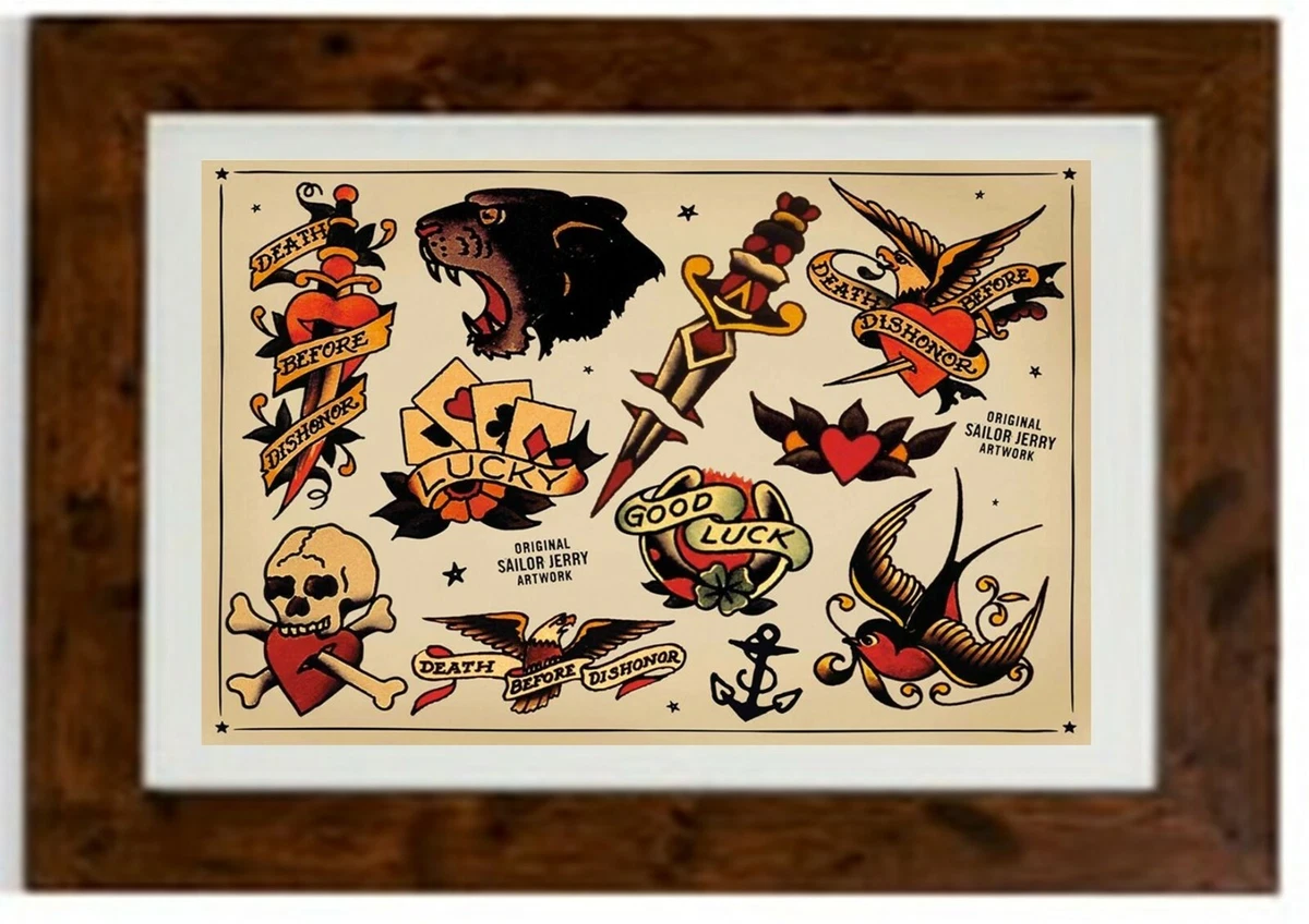 Death Before Dishonor Tattoo Sailor Jerry