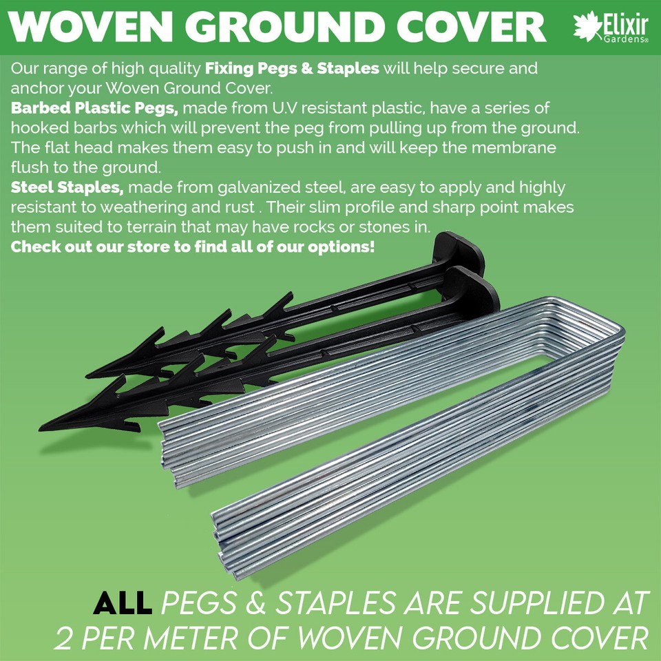 Woven Heavy Duty Ground Cover & Weed Membrane | 1m, 2m, 3m, 4m, 5m ...