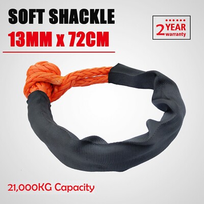 Soft Shackle 13mm 72cm Recovery Gear Dyneema Winch Rope 21T(21,000kg ...