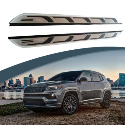 Running Board fit 2017-2023 2024 Jeep Compass Side Step Nerf Bar w ...