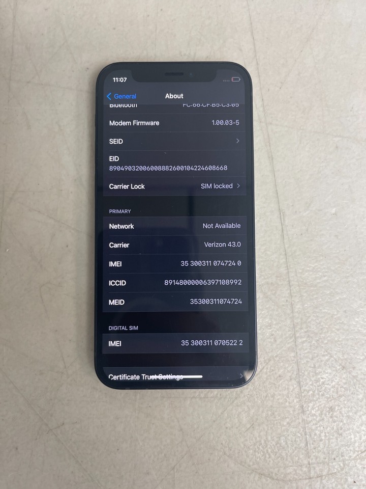 Impaired Apple iPhone 12 mini, SIM LOCKED(VZN) | 64GB, Read | eBay