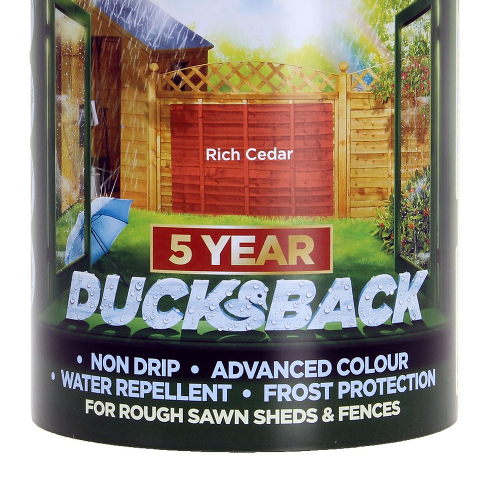Cuprinol Ducksback Garden Shed & Fence Paint Quick Dry Paints Wood ...