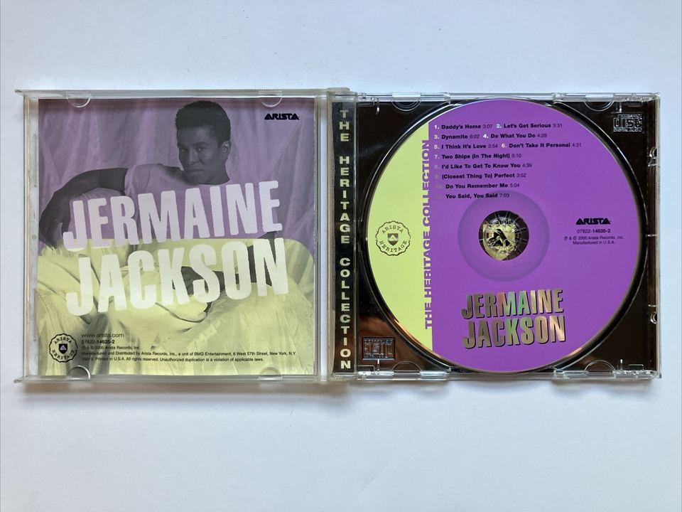 The Heritage Collection by Jermaine Jackson (CD, Feb-2000, Arista) Very ...
