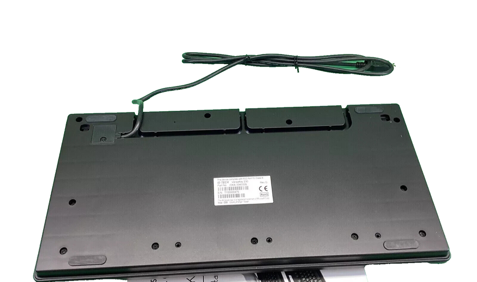 ID Tech Versakey 230 POS Keyboard w/ MagStripe Card Reader PN: IDKA ...