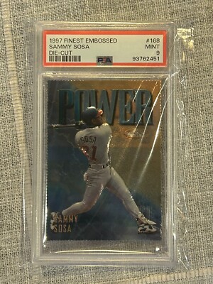 1997 Topps Finest Rare - Gold Embossed Sammy Sosa Rare Gold #168 PSA 9 ...