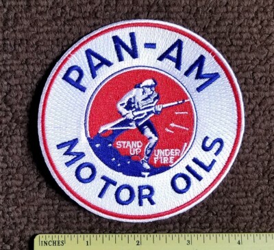 PAN-AM Patch Badge Gasoline Motor Oil Service Station Hot Rod | eBay