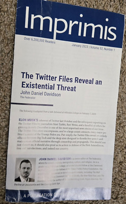 Imprimis: A Publication of Hillsdale College 2023 | Volume 52, Issues 1 ...