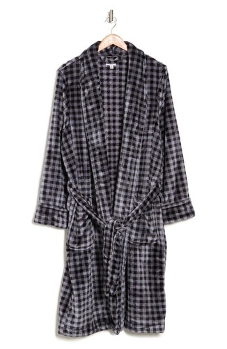 NORDSTROM RACK MEDIUM/LARGE GREY GRISAILLE MINI BUFFALO Robe | eBay