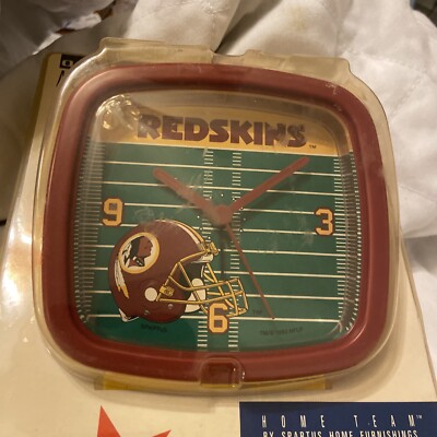 Vintage Spartus Washington Redskins NFL Alarm Clock 1993 Tested Working ...