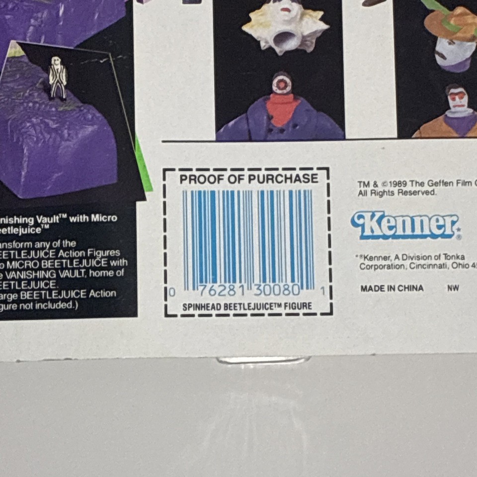 1989 Kenner Spinhead Beetlejuice and Creepy Cockroach Vintage Action ...
