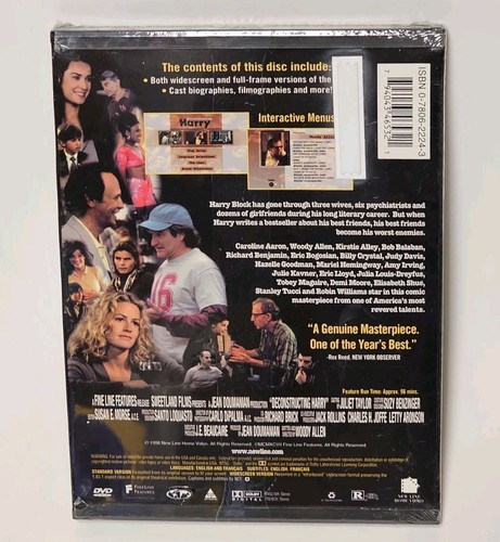 Deconstructing Harry 1998 DVD Snap Case - New Sealed | eBay