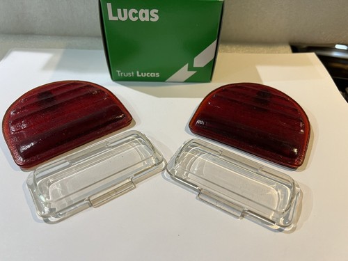 Land Rover Series 1 80 86 107 D Rear Tail Light Red /clear Lens 217618 ...