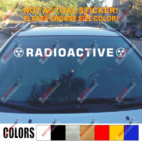 Radioactive Warning Nuclear Radiation Symbol Decal Sticker Car Vinyl ...