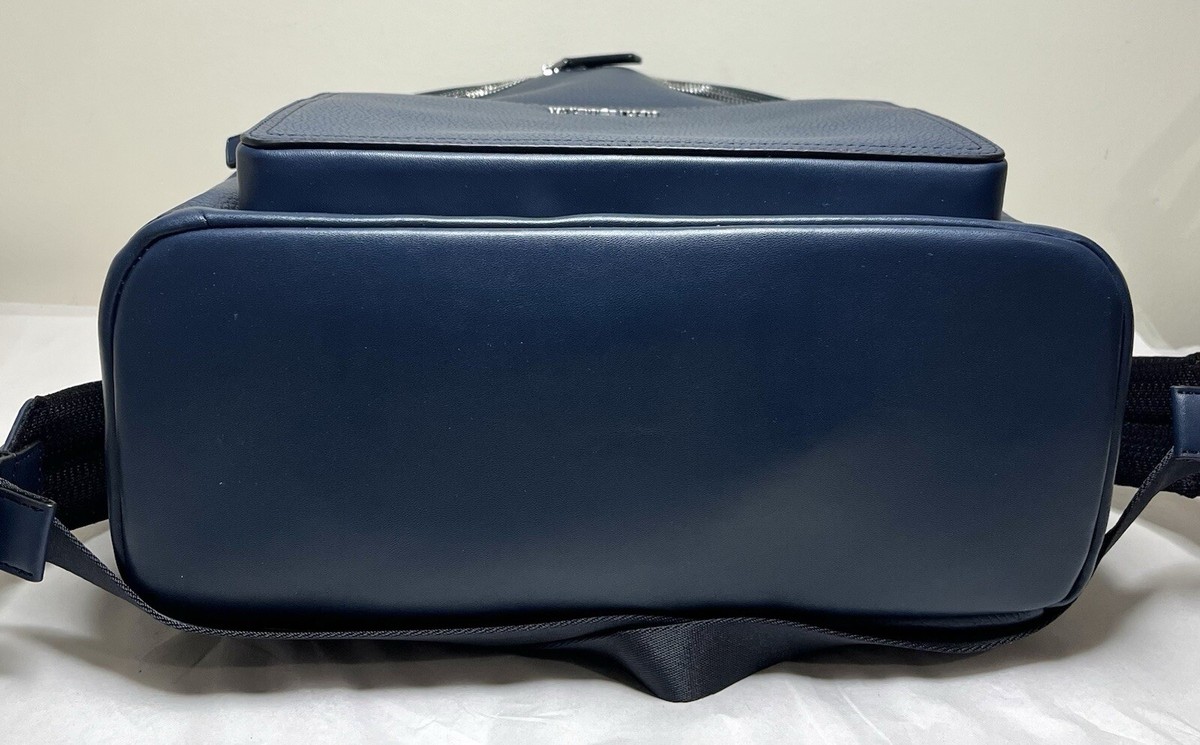 Michael Kors Cooper Men's Navy Pebbled Leather Backpack Michael Kors Cooper Men's Navy Pebbled Leather Backpack