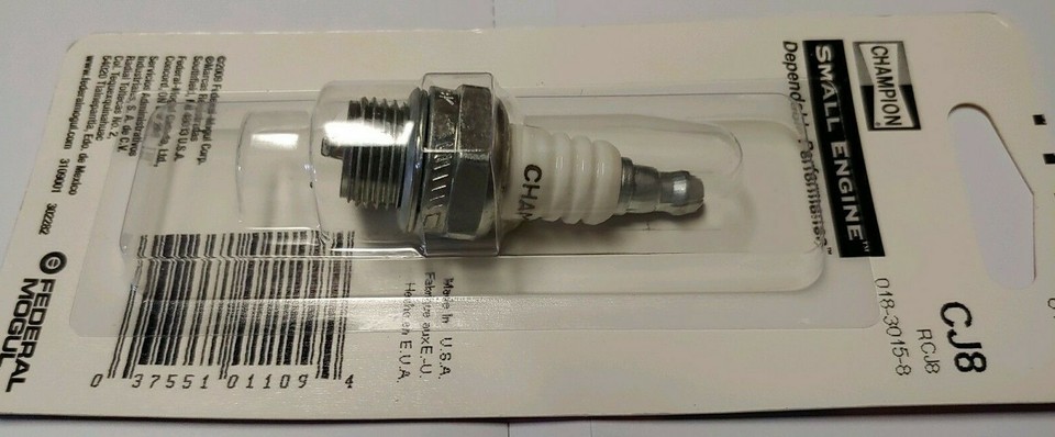 8 PACK CHAMPION CJ8 SPARK PLUGS OEM FOR BRIGGS & STRATTON ELITE MADE IN ...