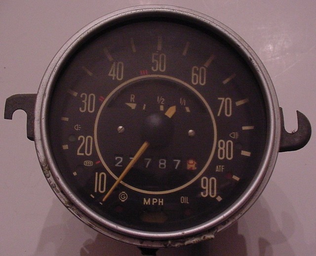 Vintage VW Volkswagen Bug Beetle Ghia Type 1 Speedometer Fuel Gas Gauge ...