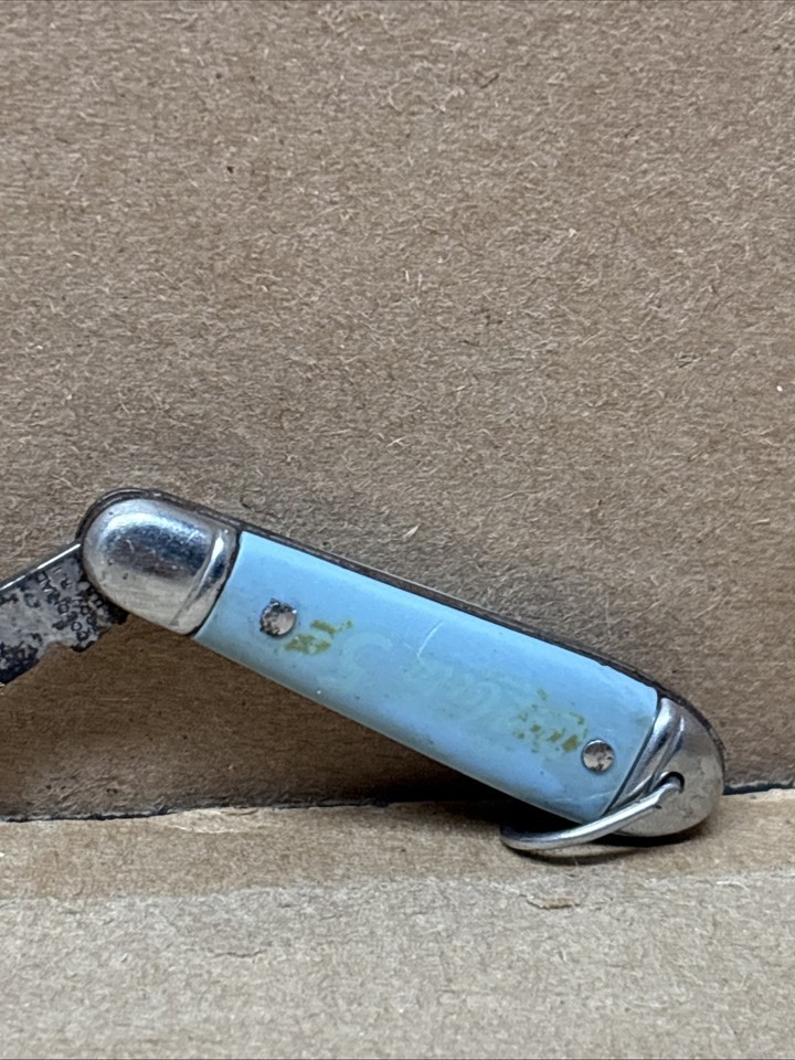 Vintage USA Imperial Prov RI One Blade Small Robin Egg Blue Pocket ...