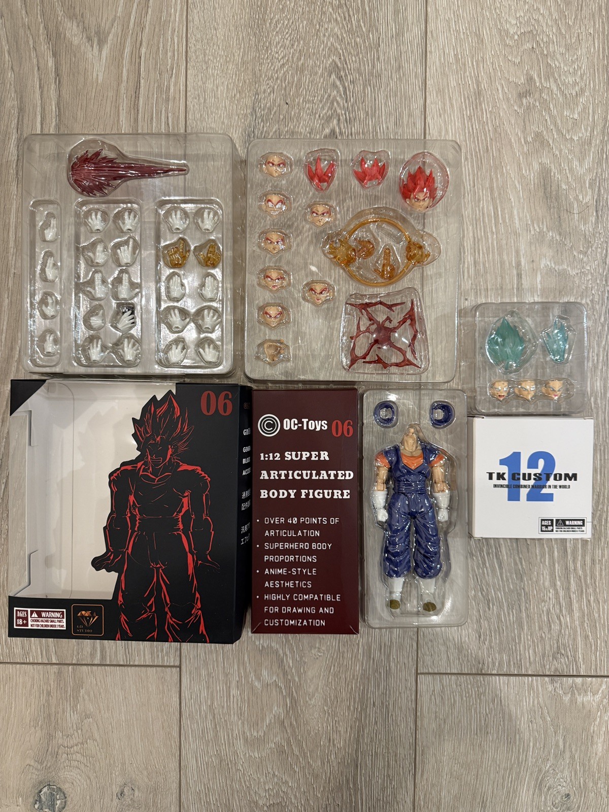 S.H.Figuarts Sh Figuarts Oc Toys TK Super Saiyan God Blue Vegito Action ...