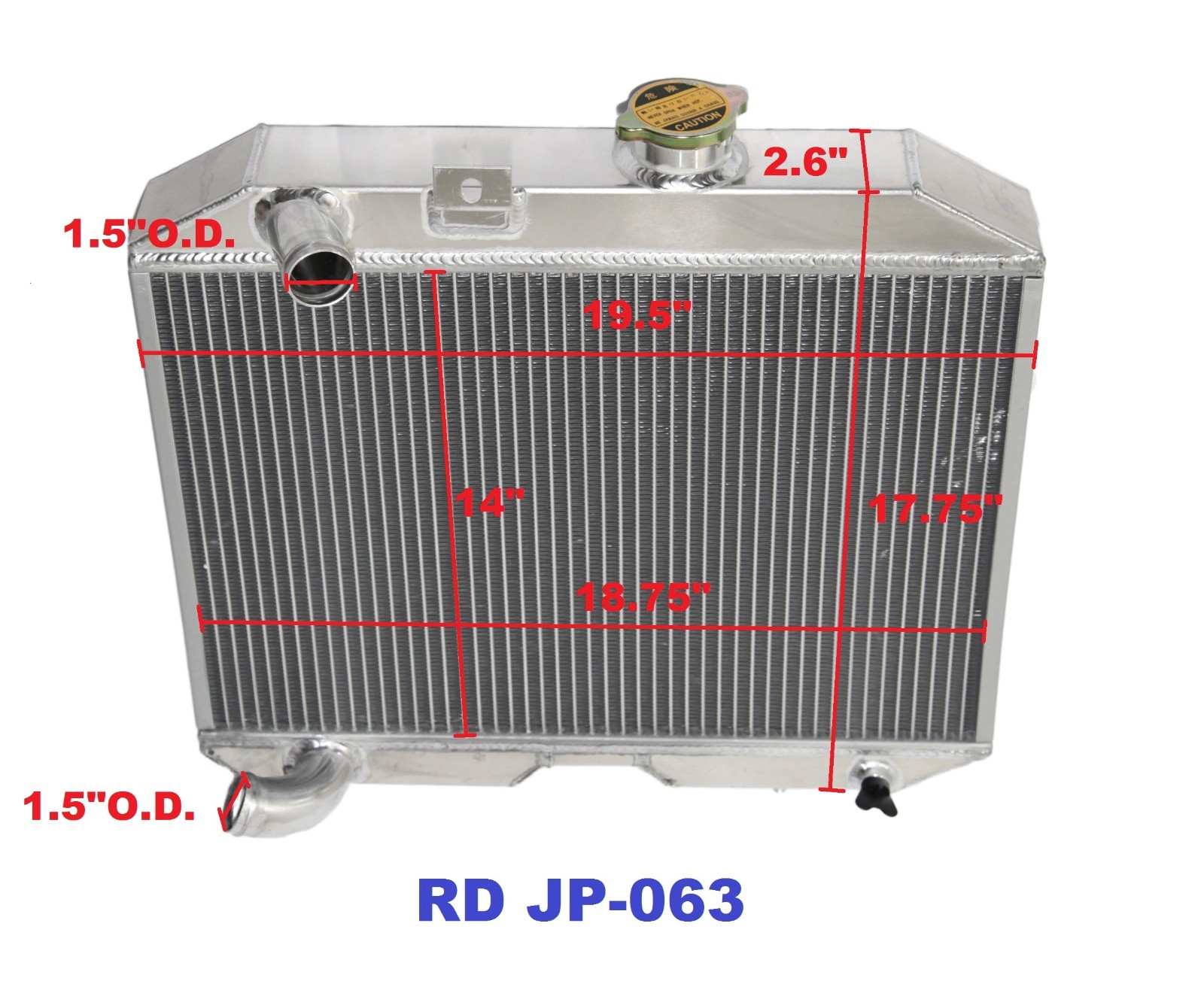 3Row Performance Radiator fit 41-52 Jeep Willys M38 CJ-2A CJ-3A MB L4 L6 MT