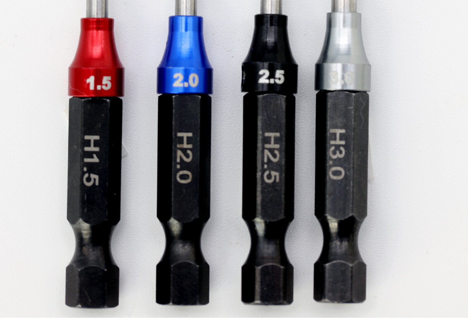 Powerhobby Hex Tip Driver w/Handle 1/4" Tool Set Metric 1.5, 2.0, 2.5 ...