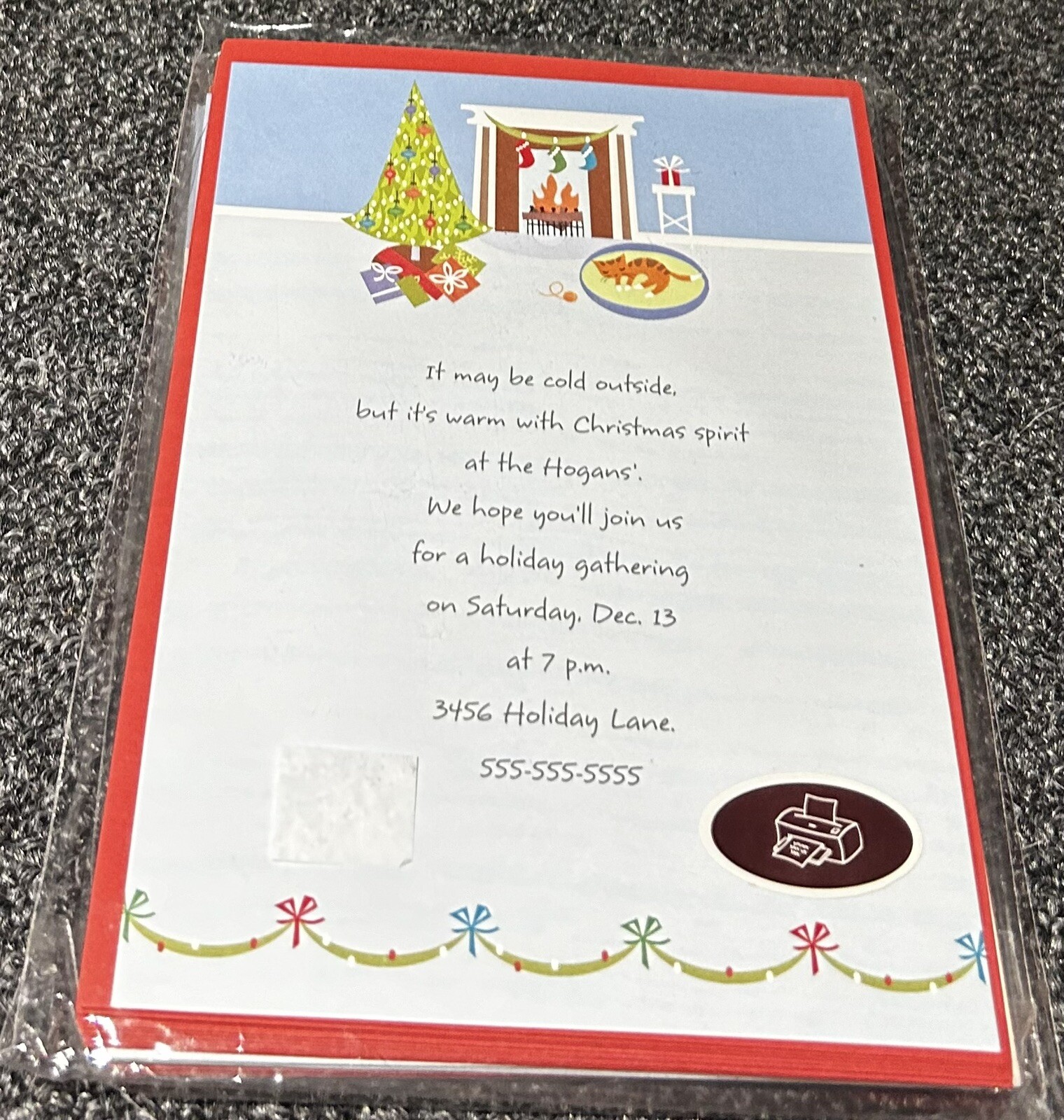 Hallmark Printable Holiday Invitations Christmas Letter Paper (2x10/pk ...