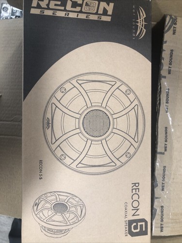 Wet Sounds Recon 5-S Recon Series 50W 5.25" Coaxial Marine Speakers ...