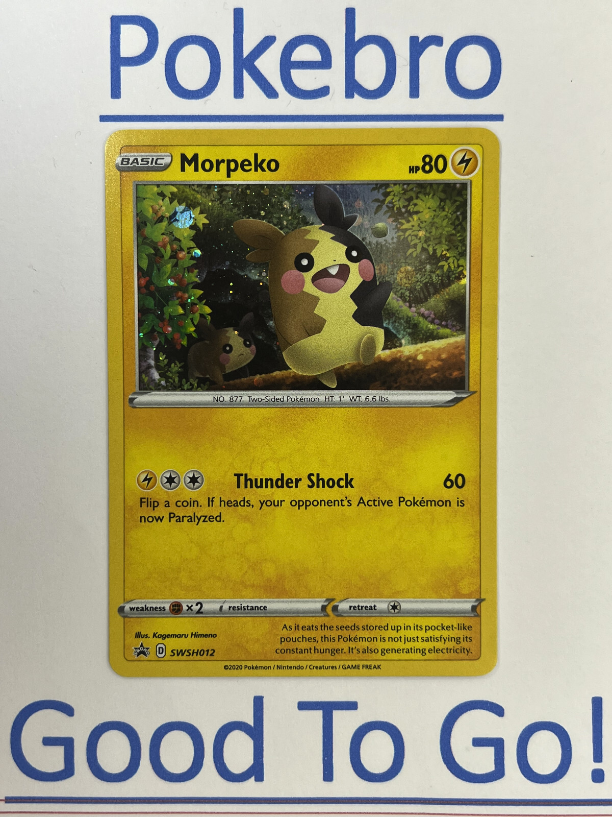 Morpeko Cosmos Holo Black Star Promo SWSH012 Pokebro BSP | eBay