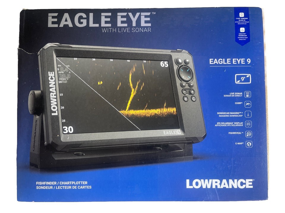 Lowrance Eagle Eye™ 9 Live w/T/M Transducer & C-MAP® Inland Charts | eBay