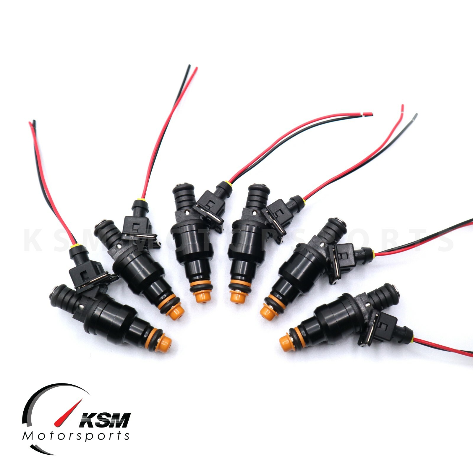 Set 6 x 650cc 60LB Fuel Injectors Wide fit Bosch Chevy GMC V6 3.8L 2.8L ...