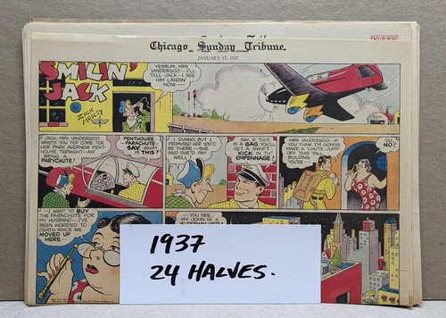Smilin' Jack by Zack Mosley - 24 Half Page Sundays From 1937. | eBay