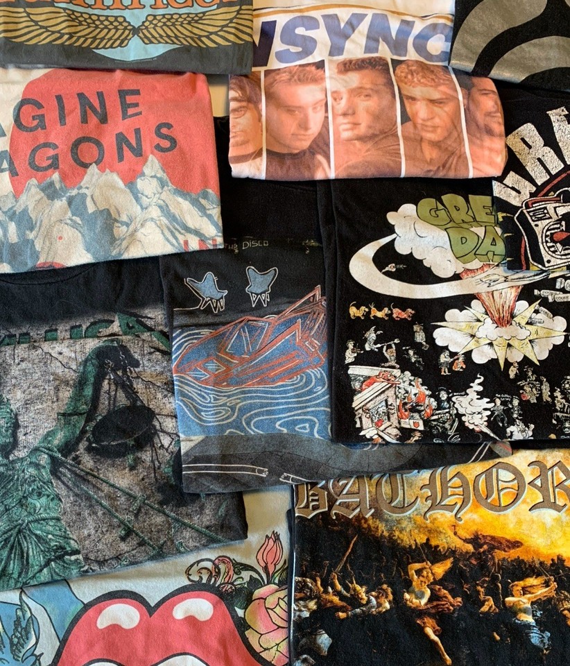 Band Tour Retro 2 Pack Graphic T-Shirt Bundle Lot Size 2X-Large | eBay