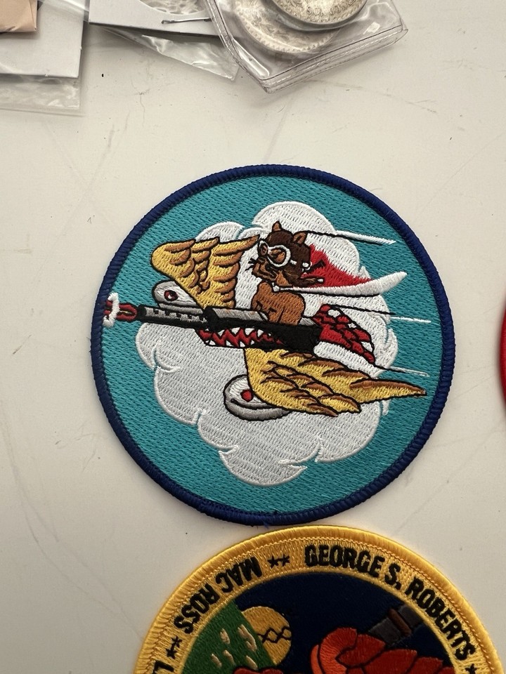 5 WWII USAAF embroidered PATCH GROUP 332 FG TUSKEGEE RED TAILS FLIGHT ...