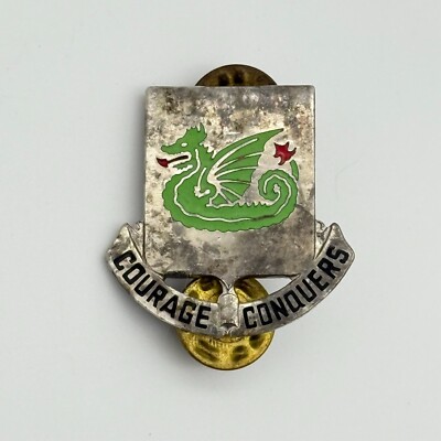 Vintage US Army 37th Armor Regiment Crest Distinctive Unit Insignia DUI ...