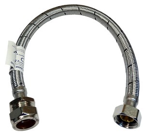 22mm x 3/4" BSP Flexible Tap Connector | 500mm Braided Flexi Hose | eBay