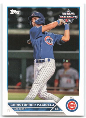 2023 Topps Pro Debut #PD-195 Christopher Paciolla ACL Cubs 3AN | eBay