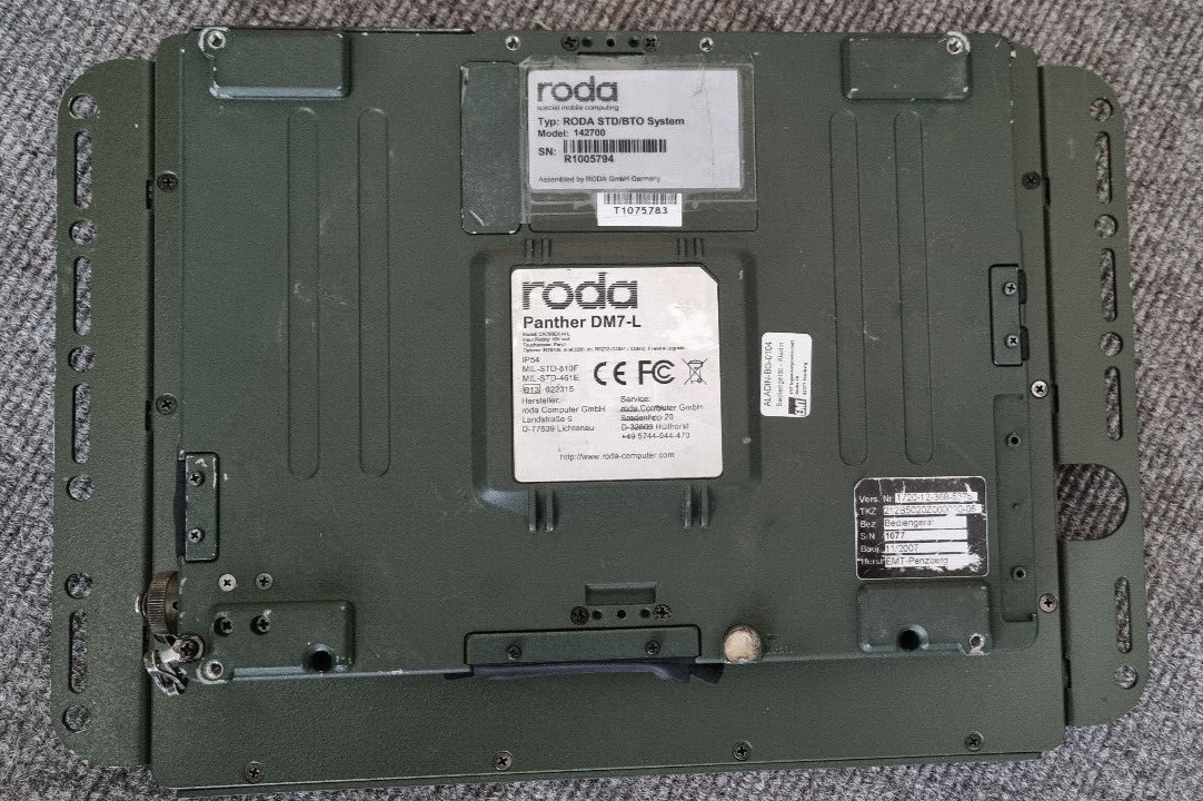 Tablet Roda Panther DM7-L DR786 Ex-Mil oliv | Bundeswehr | Militär ...