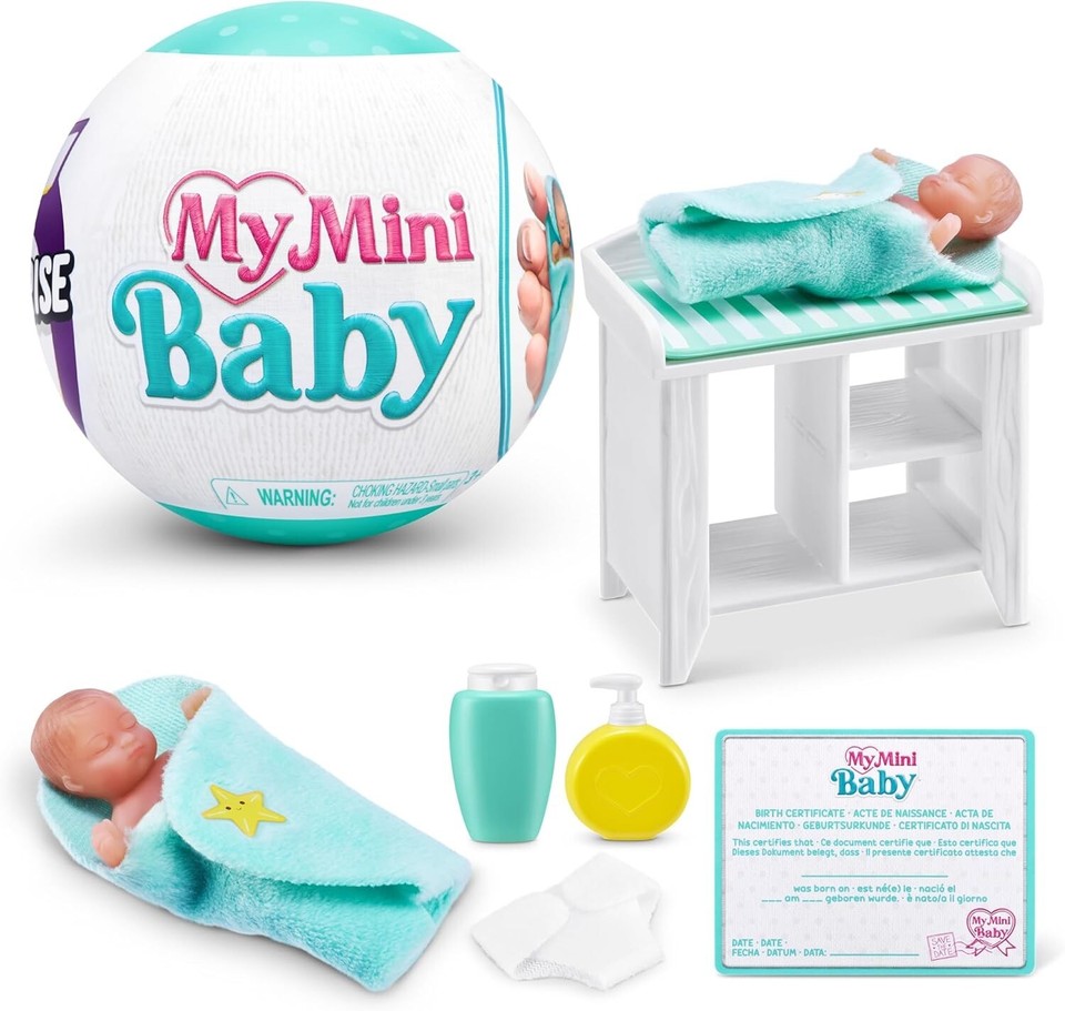 5 Surprise My Mini Baby Series 1, Single Capsule, By ZURU, Collectible ...