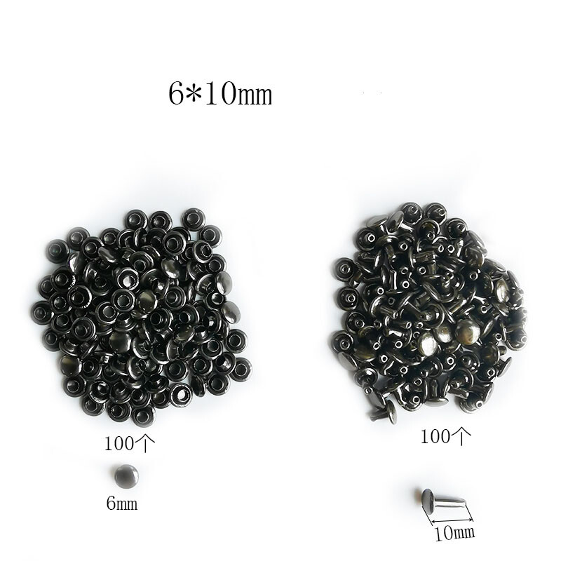 Double Cap Rivets Stud Rapid Rivets Leather Craft Repair 5mm 8mm 9mm ...