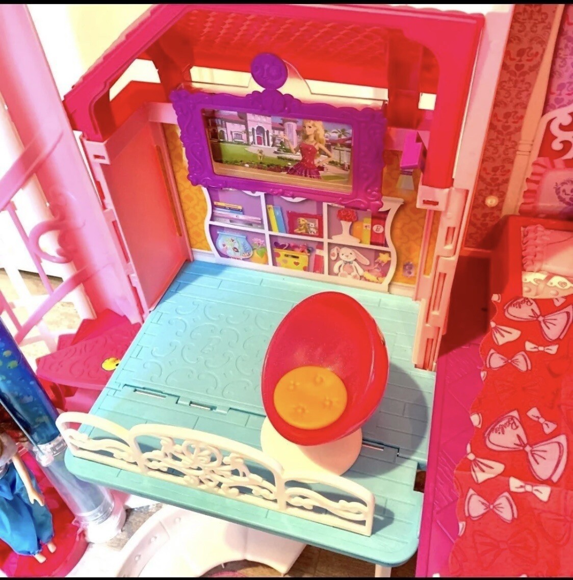 Foldable Barbie Malibu House 2013 Mattel Rare EBay foldable-barbie-malibu-house-2013-mattel-rare-ebay