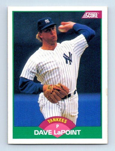 1989 Score Rookie & Traded Dave LaPoint New York Yankees #4T | eBay