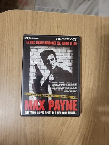 Max Payne (PC, 2001) PC CD - ROM Original Case, Manual and Disk ...