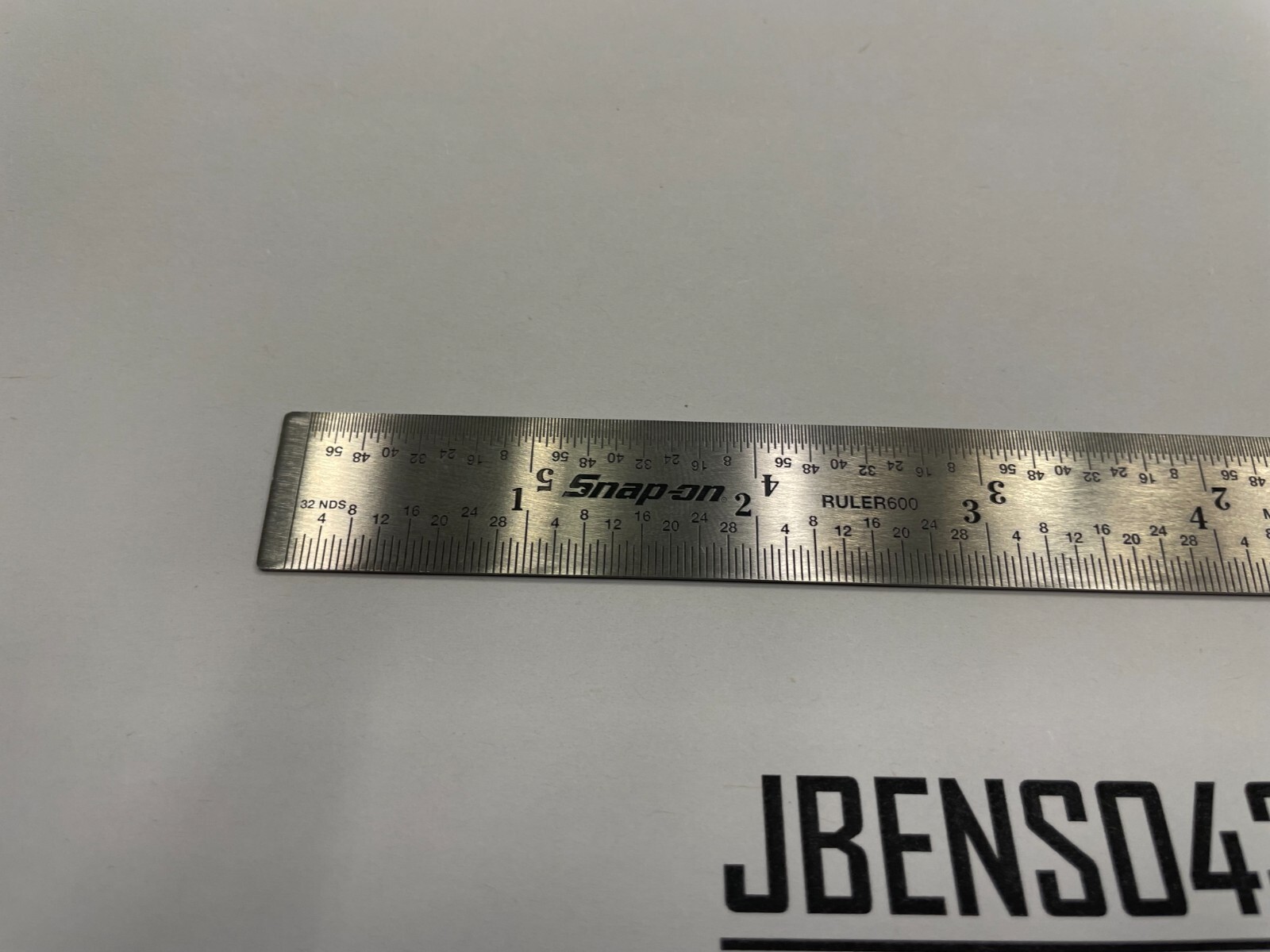Snap-on Tools USA NEW 6" Straight Edge 1/32" & 1/64" Grad. Steel Ruler ...