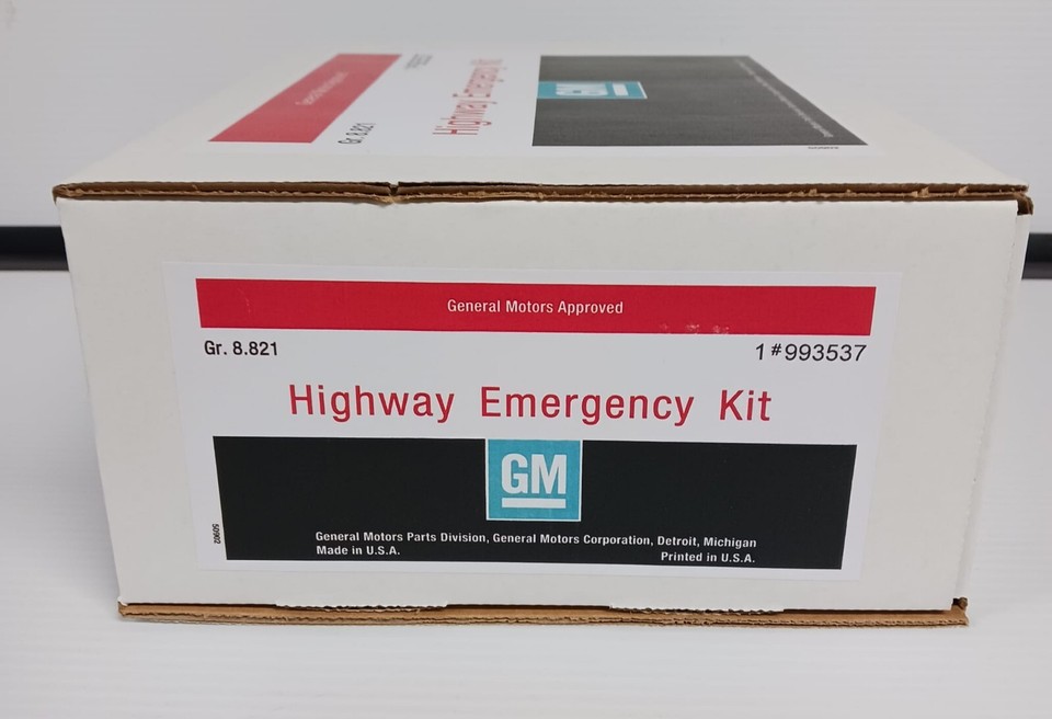 GM Highway Emergency Kit Box 993537 Chevrolet 1971 thru 1973 | eBay