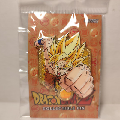 Dragon Ball Z Super Saiyan Goku Golden Series Enamel Pin Official DBZ ...