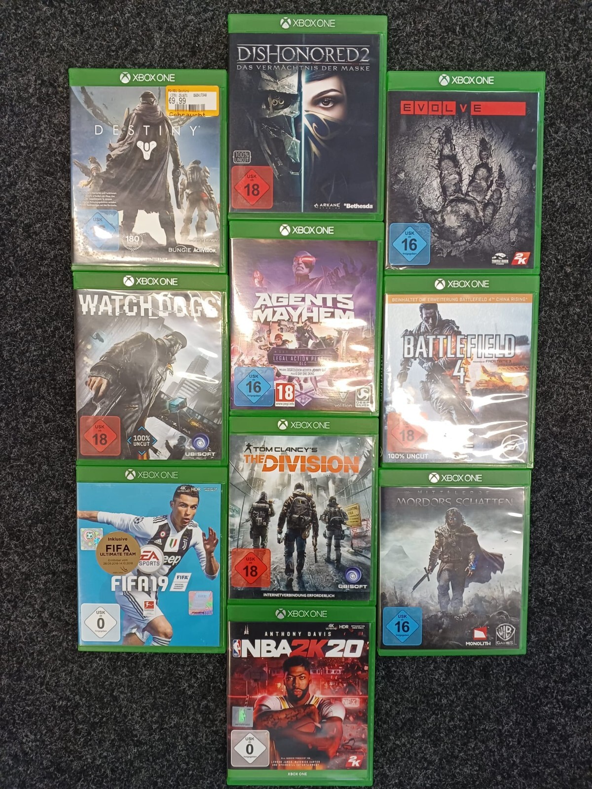 10 Excellent Xbox One Games Collection Bundle Dogs Evolve Fifa Division ...