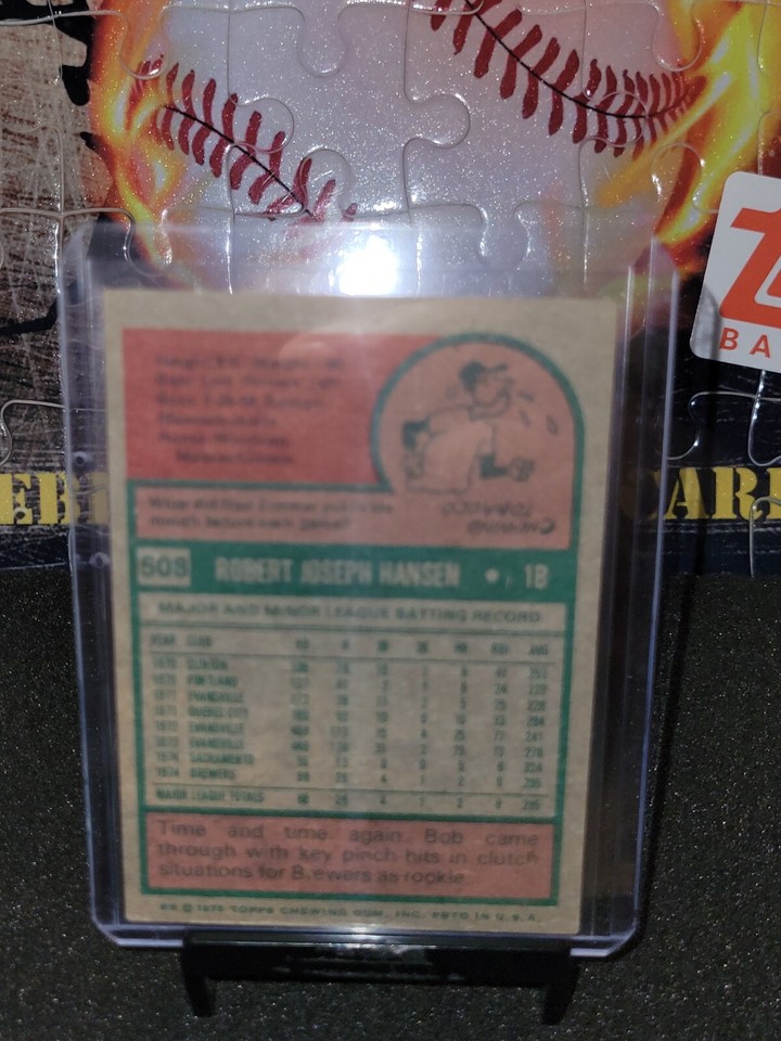 1975 Topps Baseball #508 Bob Hansen | eBay