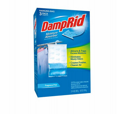 Damp Rid FG83FFSB Closet Moisture Absorber, Fragrance Free Hanging Bags ...