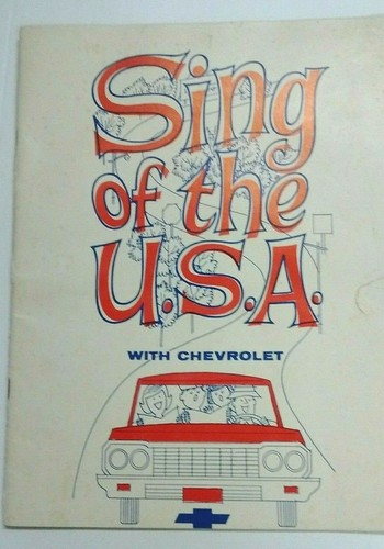 1964 Chevrolet Song Book Sing Of The USA Chevelle Corvette Nova Chevy ...